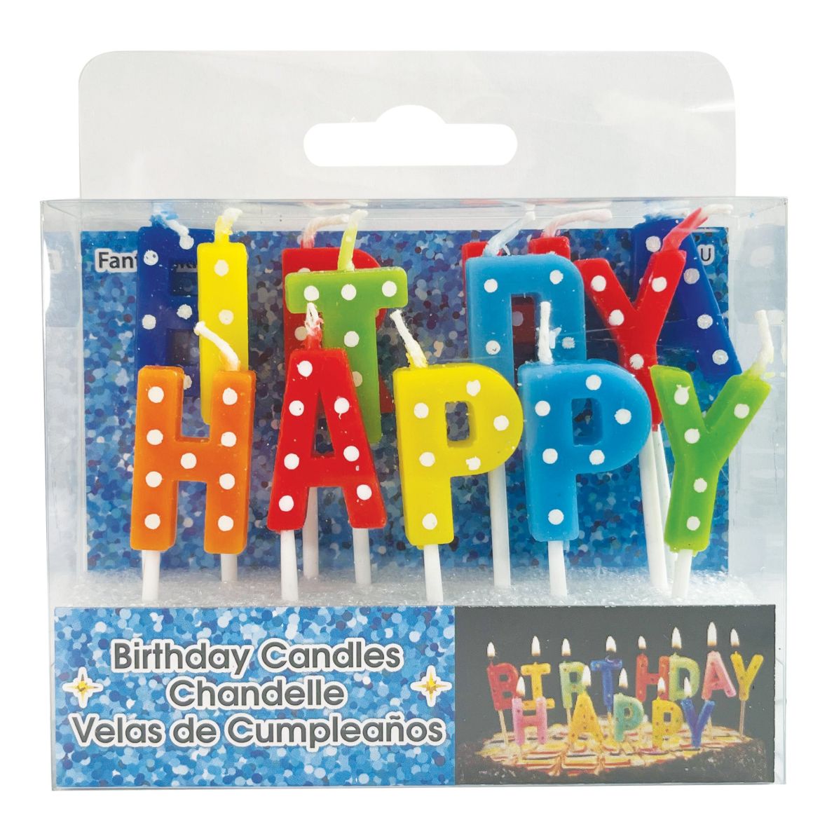 Siu and Sons | Birthday Candle Letter Happy Birthday Polka Dot